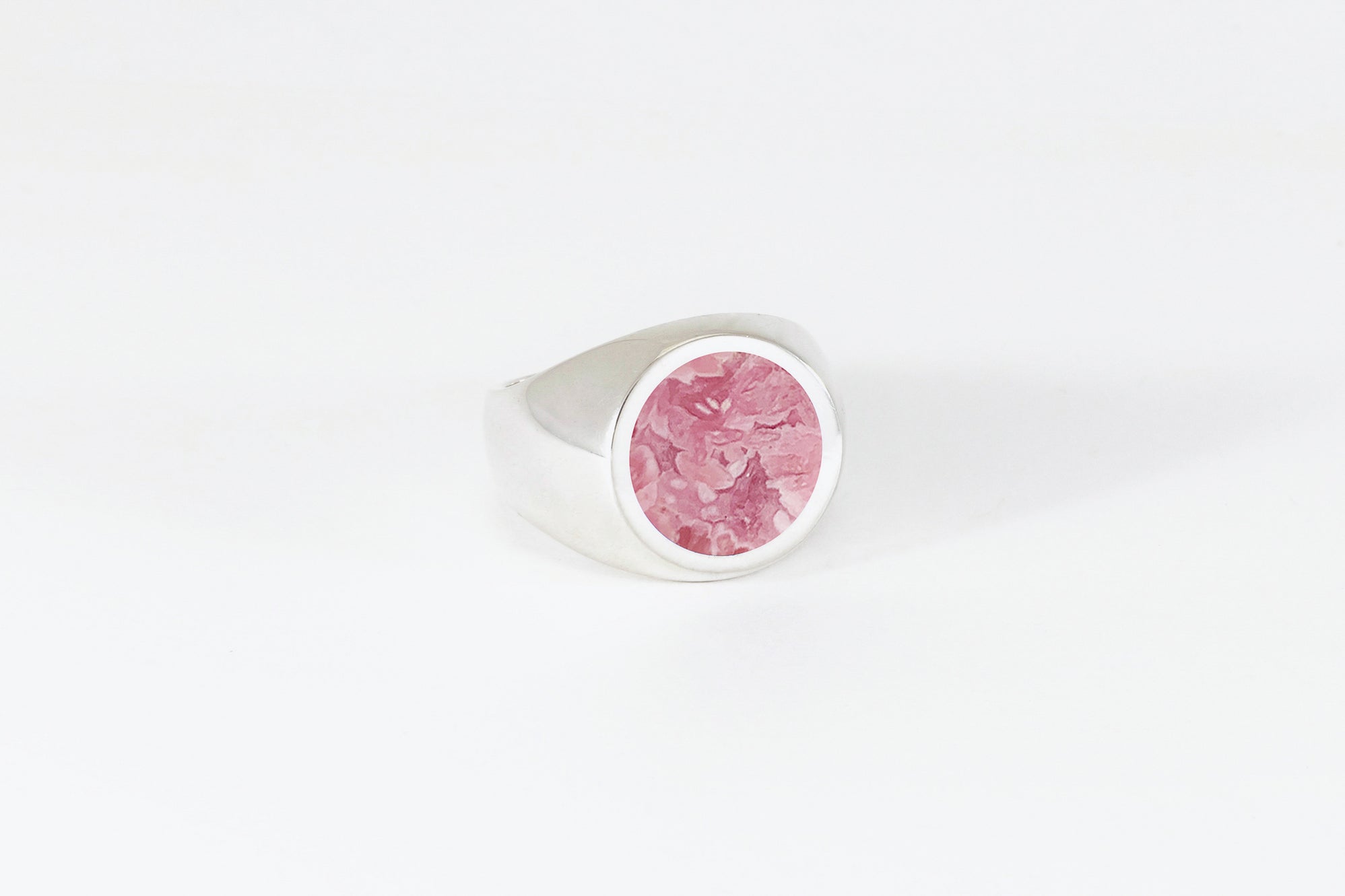 Legier Rhodochrosite Round Stone Signet Ring– legier