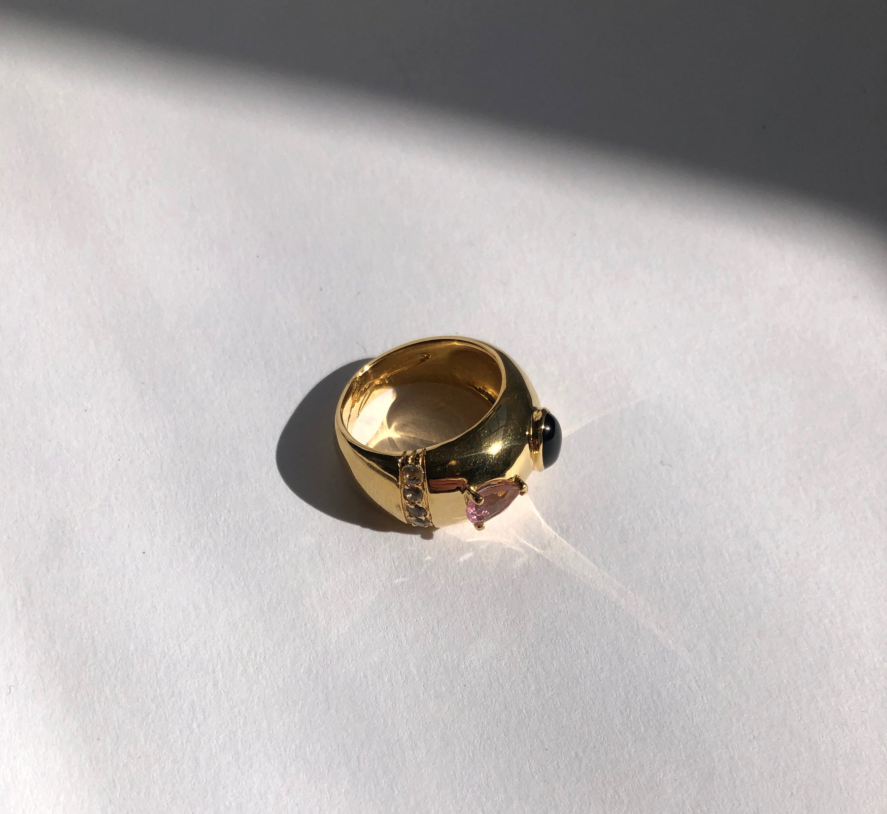 Bubble Bezel Rings– legier