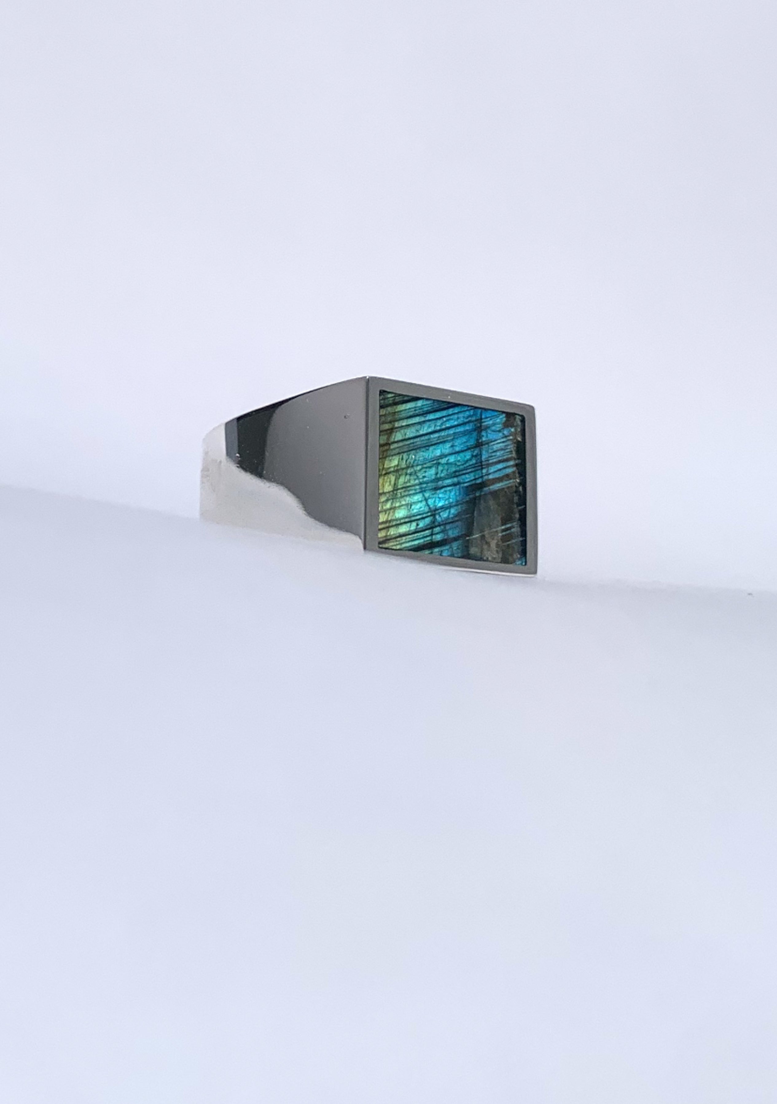 Labradorite Stone Signet Ring Legier– legier